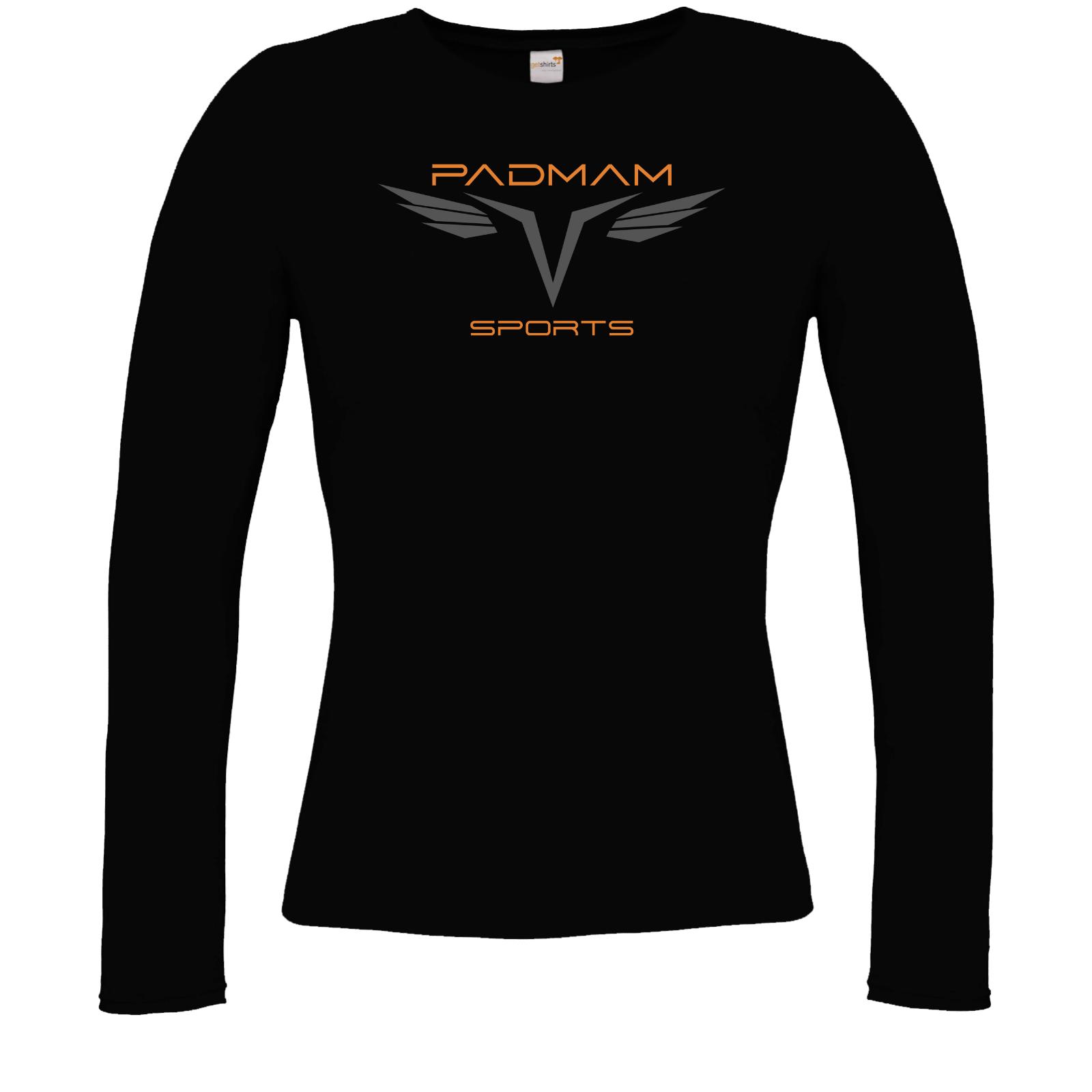 getshirts • Longsleeve Damen FAIR WEAR - PADMAM Sports - Logo orange